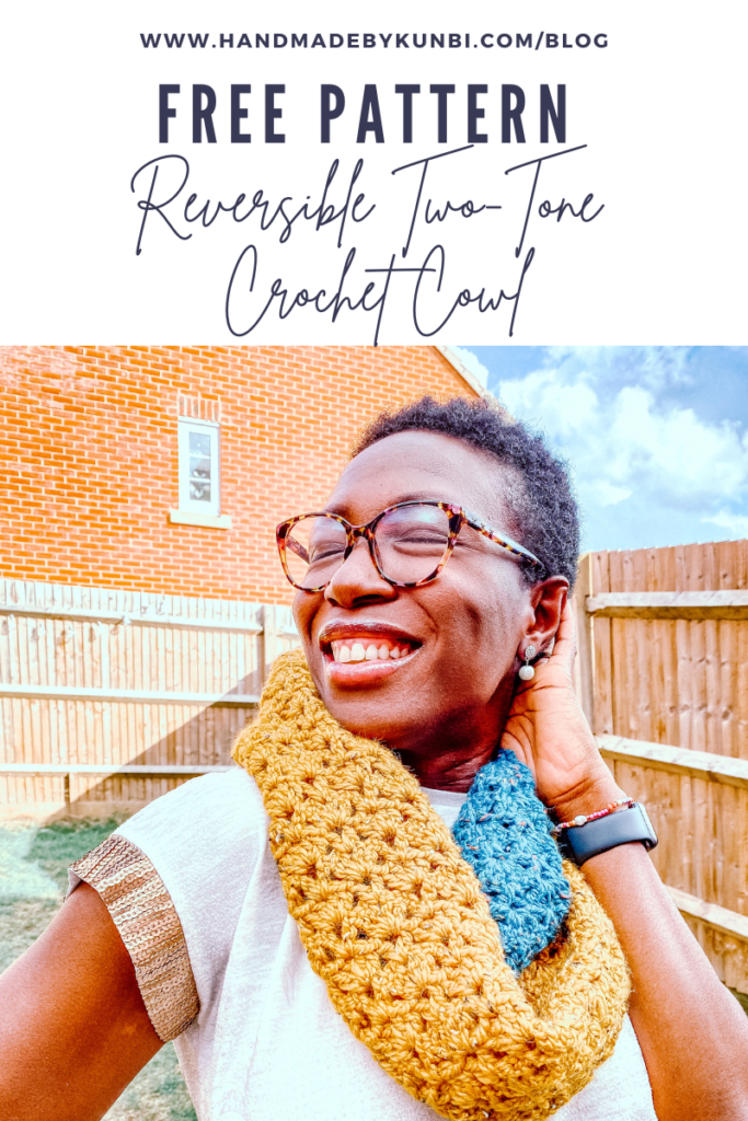 Free Pattern: Reversible Two-Tone Crochet Cowl